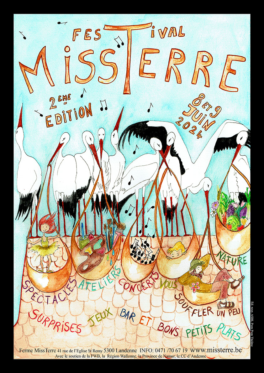 L'affiche du festival MissTerre 2024 - Ferme Miss Terre - Arts vivants